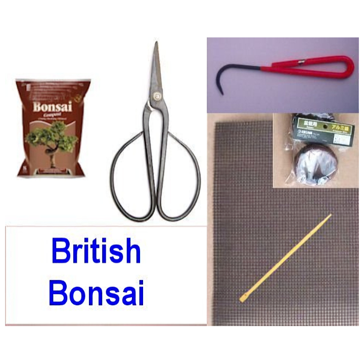 Bonsai Repotting Set - With Basic Soil Mix - British Bonsai