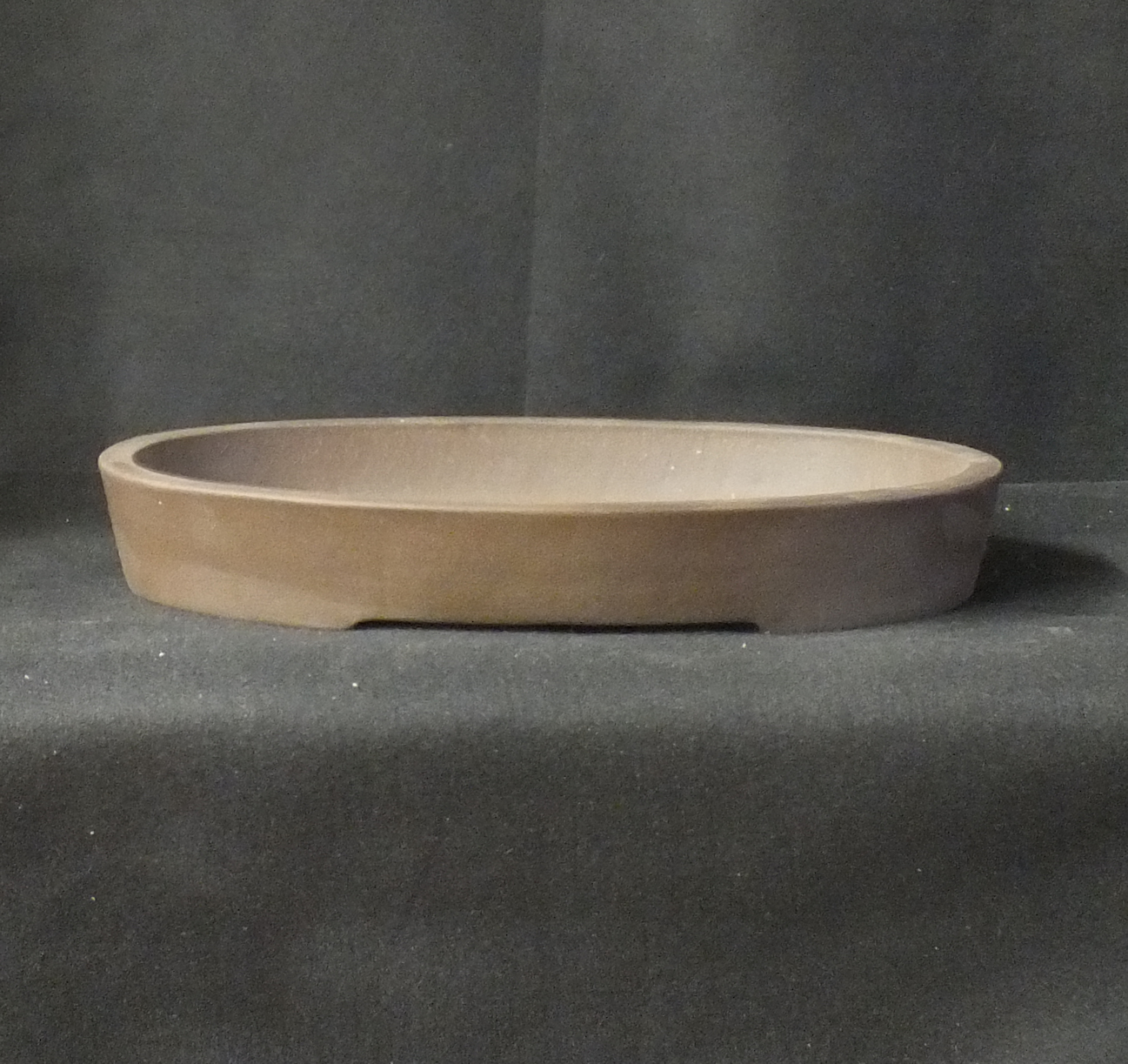 Oval Unglazed Bonsai Pot - 40 x 30 x 6cm - British Bonsai