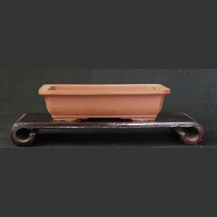 Rectangular Unglazed Bonsai Pot - 26 x 19 x 5.5cm - British Bonsai