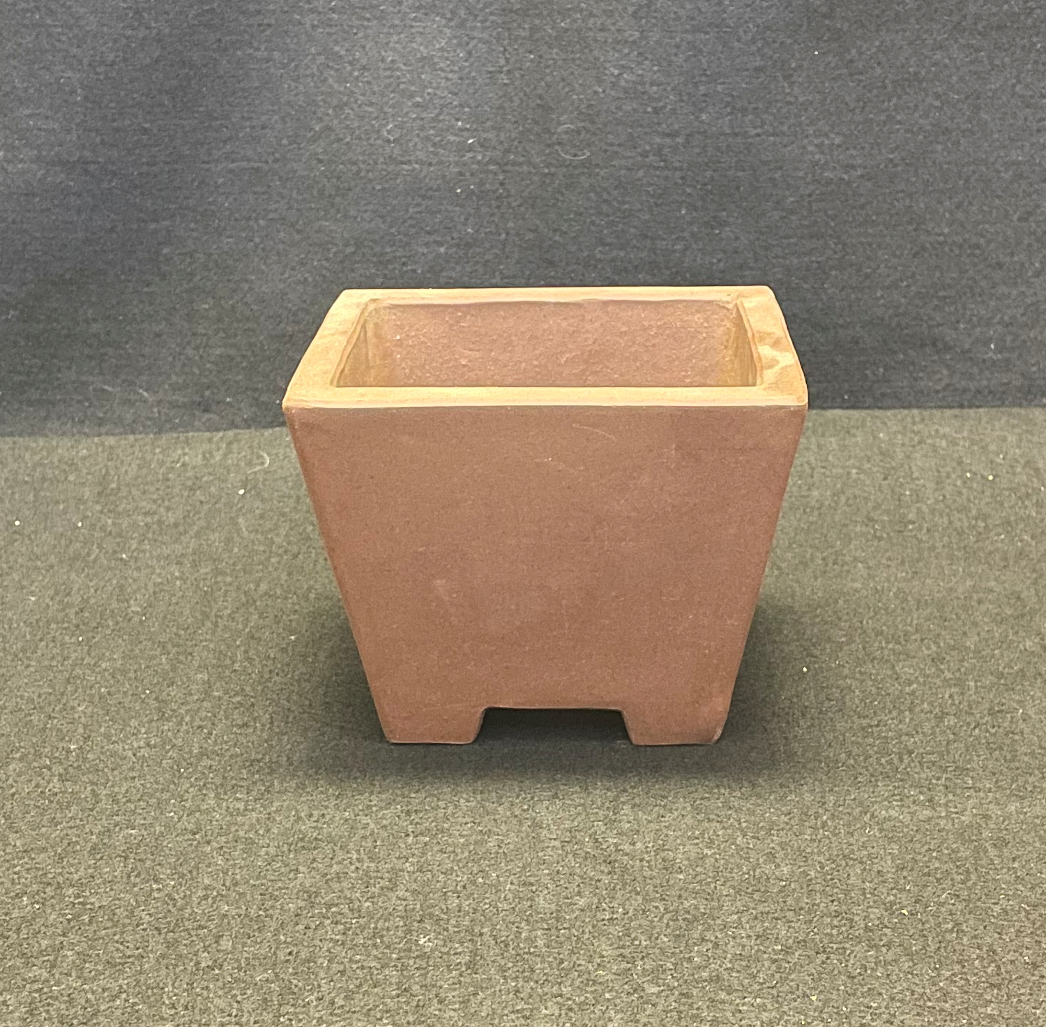 tony remington kurama unglazed bonsai pot - 14 x 9 x 13cm - British Bonsai