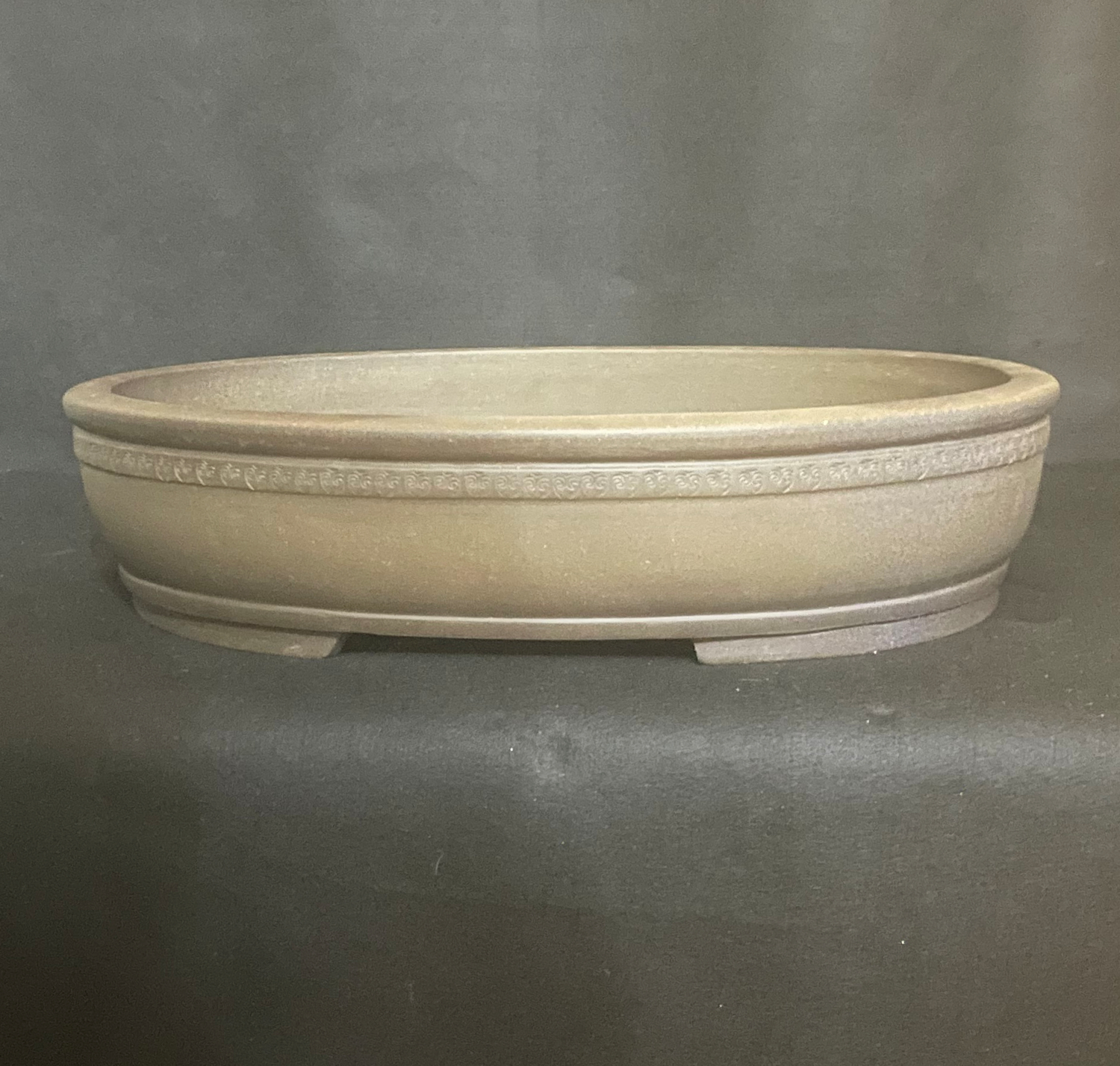 tony remington kurama unglazed bonsai pot - 14 x 9 x 13cm - British Bonsai