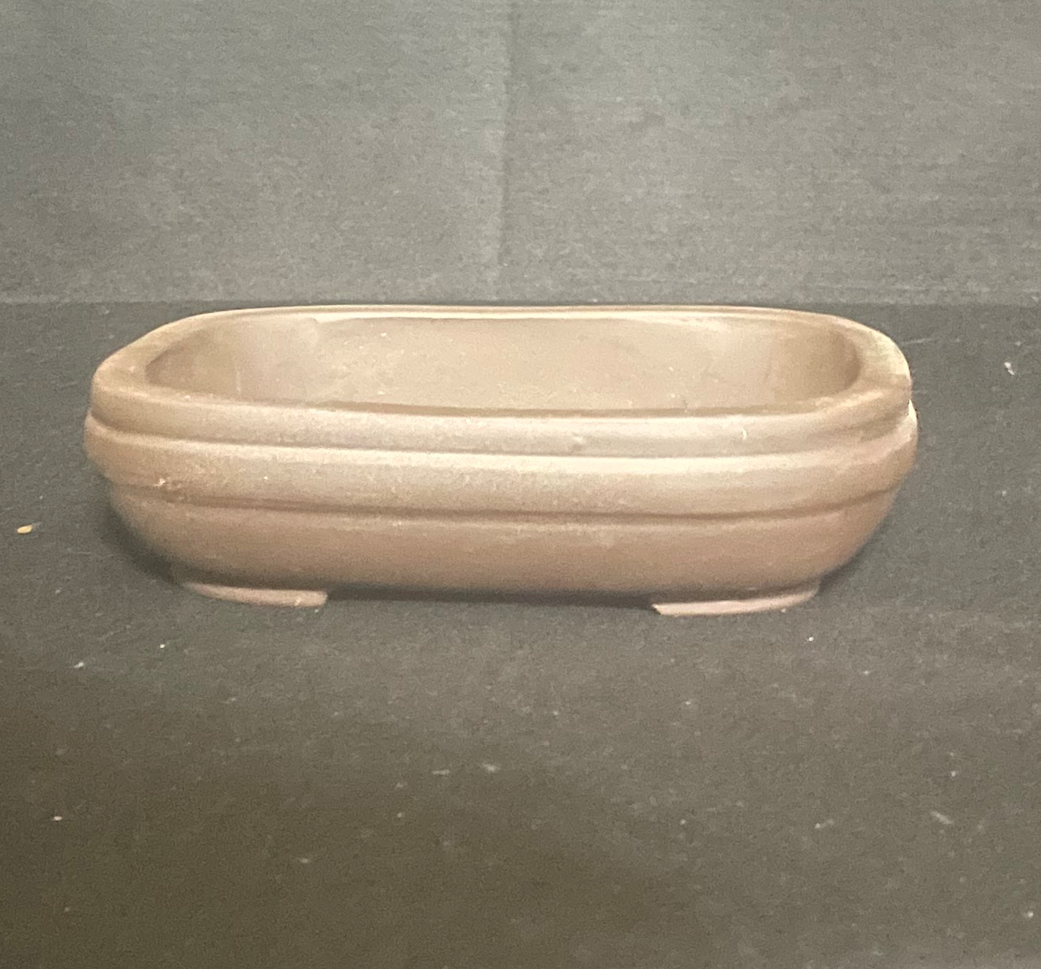 seto rectangular unglazed bonsai pot - 8 x 6 x 4cm - British Bonsai